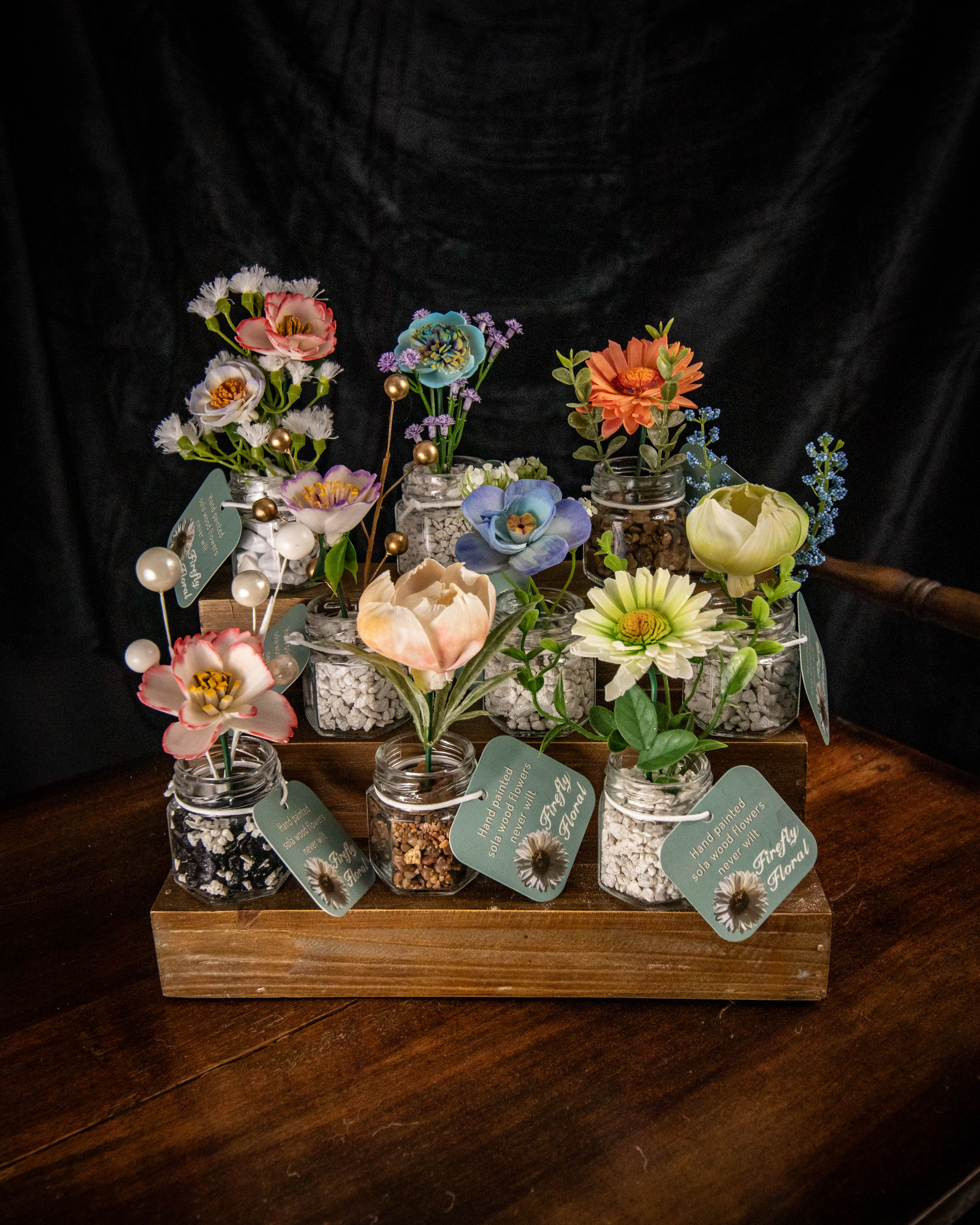 Single Sola Wood Flower Mini Vase | Firefly Floral – Peters and Sons